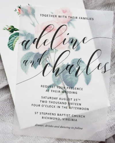 VELLUM CARDS