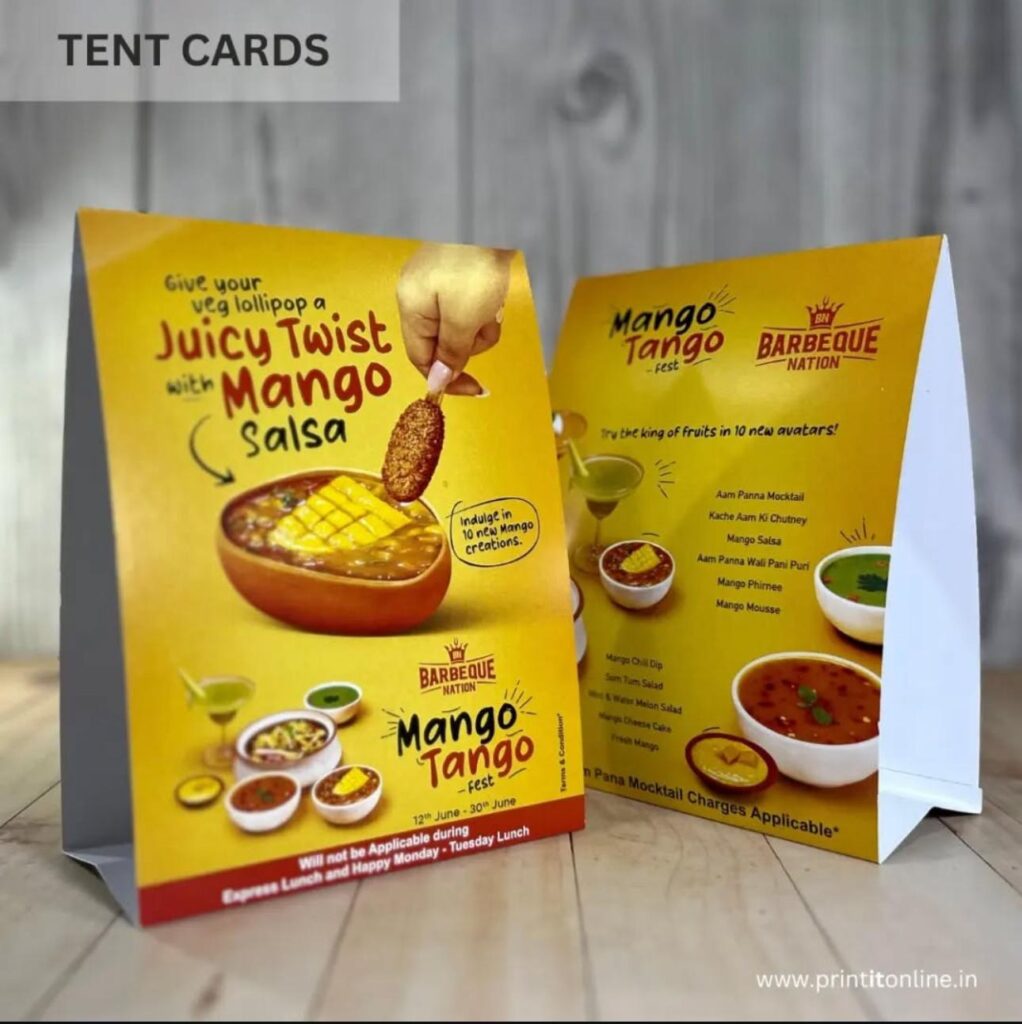 TENT CARDS - Print it - Online Print Shop
