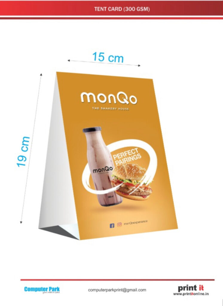 TENT CARDS - Print it - Online Print Shop