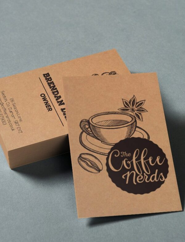 VISITING CARDS - KRAFT PAPER - Print it - Online Print Shop